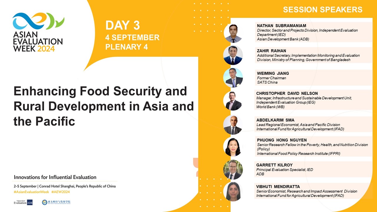 Plenary 4: Enhancing Food Security and Rural Development in Asia and ...