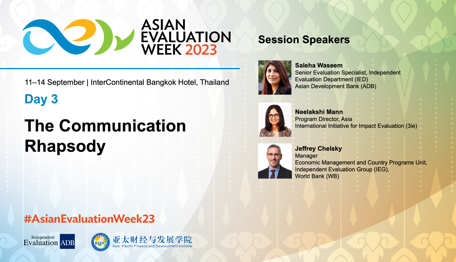 Parallel Session 18 - The Communication Rhapsody | Asian Evaluation Week